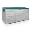 Green Outdoor Storage Box - 290L Large Capacity - Waterproof & Lockable ...