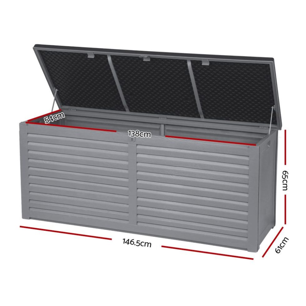 Outdoor Storage Box Bench Seat 490L - Outdoor Storage Boxes