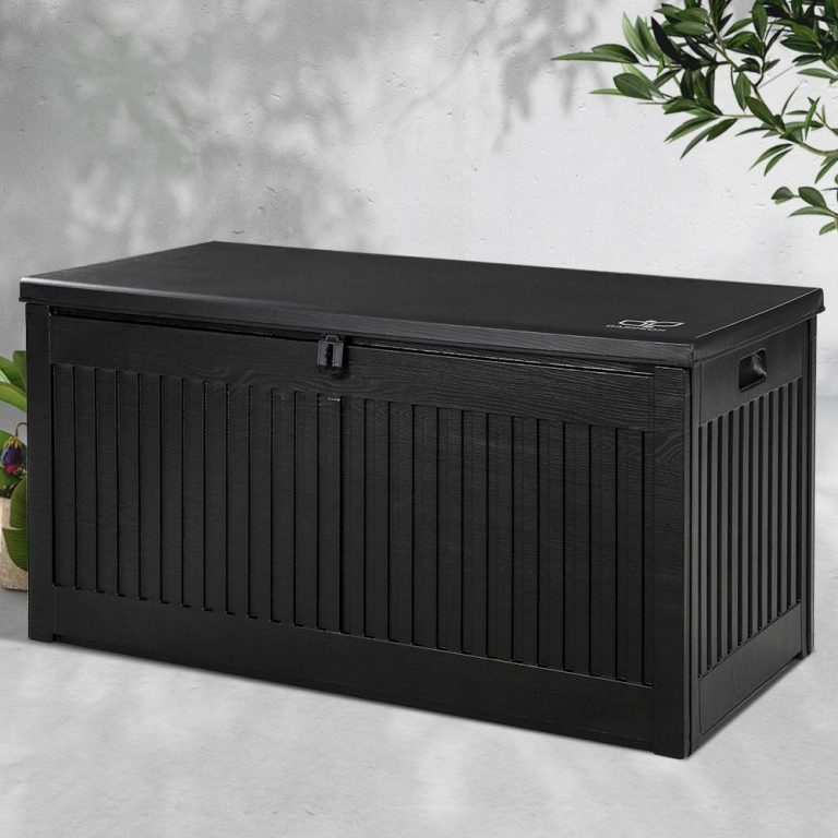 Green Outdoor Storage Box - 290L Large Capacity - Waterproof & Lockable ...