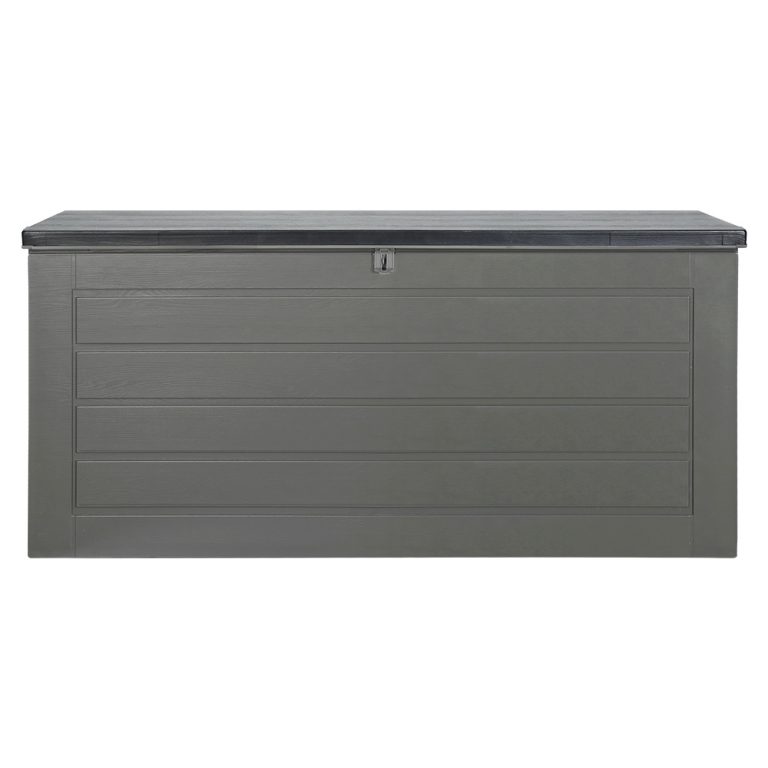 680L Outdoor Storage Box + Bench Seat in Dark Grey - Outdoor Storage Boxes
